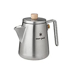 Snow Peak Field Barista Kettle - Stainless Steel Kettle for Camping, Backpacking & At-Home Use - Lightweight Kitchen Camping Essentials - Durable Kettle for Tea & Coffee