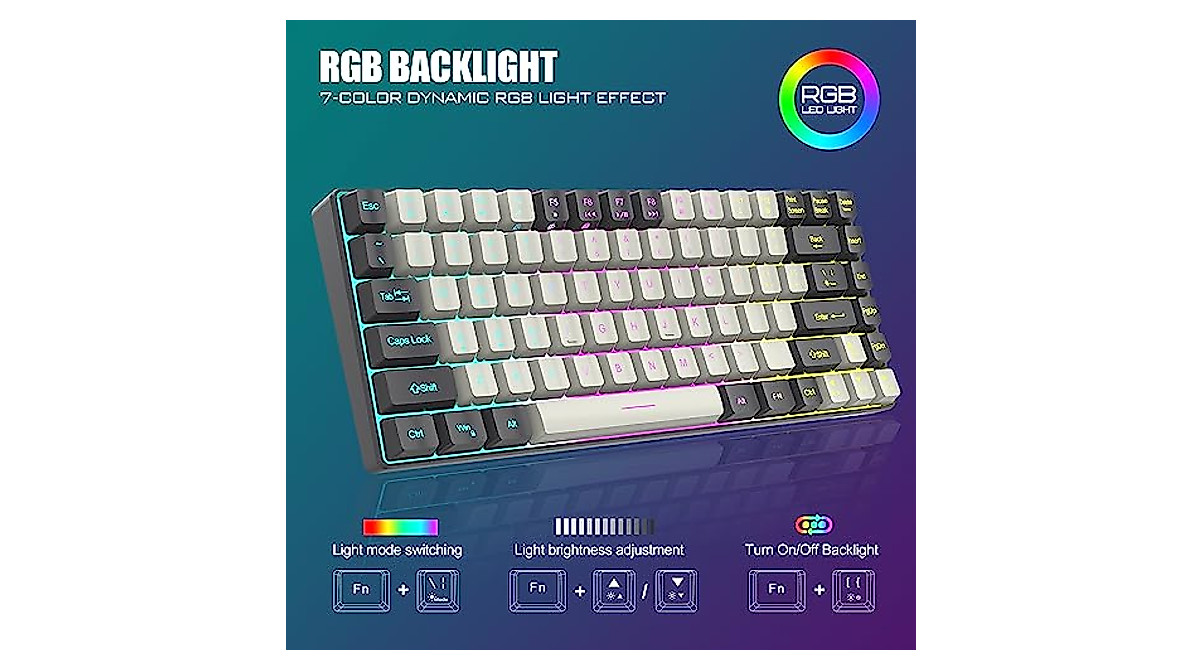 RedThunder K84 Wireless RGB Gaming Keyboard & Mouse Combo