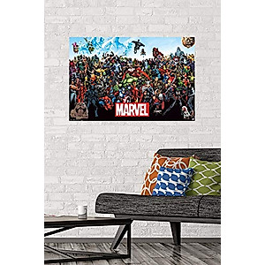 Trends International Marvel Comics The Lineup Wall Poster 22.375" x 34" for Playroom
