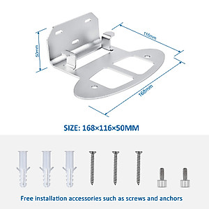 PETIMETI Wall Mount for Netgbear Orbi WiFi 6 Router with Sturdy Metal Stand Compatible Orbi WiFi 6 Router RBK753 RBK852 RBK853 RBS750 RBK752 RBK850 RBS750 RBS751(1 Pack)