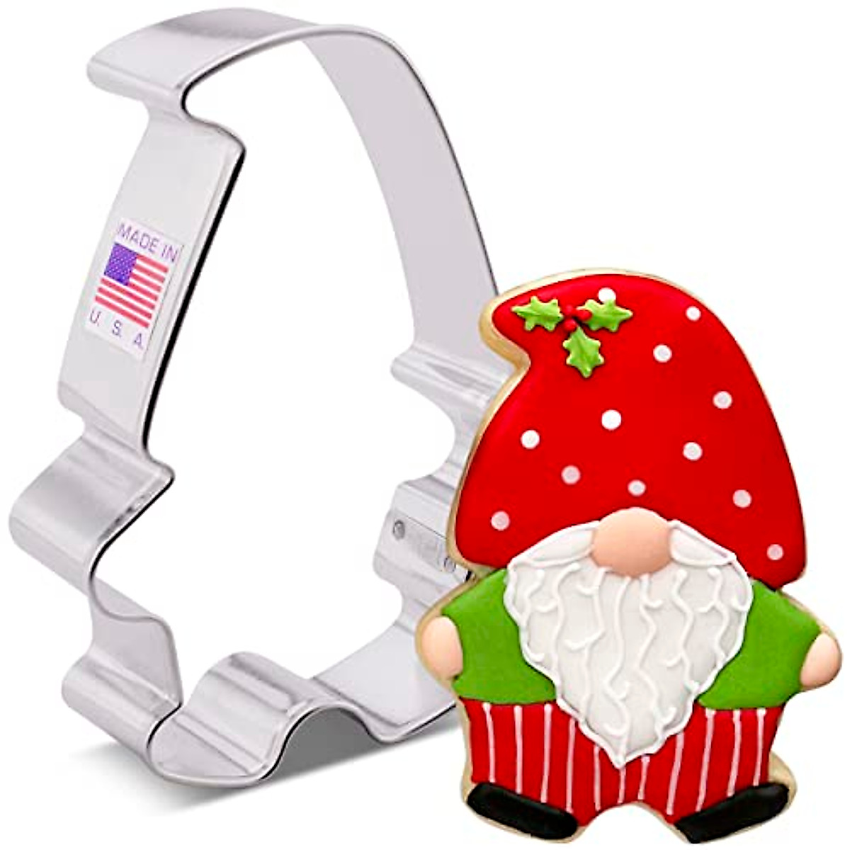 Gnome Cookie Cutter, 4" Made in USA by Ann Clark