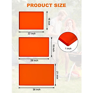 Artnice Silicone Griddle Mat for Blackstone Griddle, 22" Heavy Duty Food Grade Silicone Griddle Mat, All Season Cooking Protective Griddle Grill Cover, Blackstone accessories, Orange