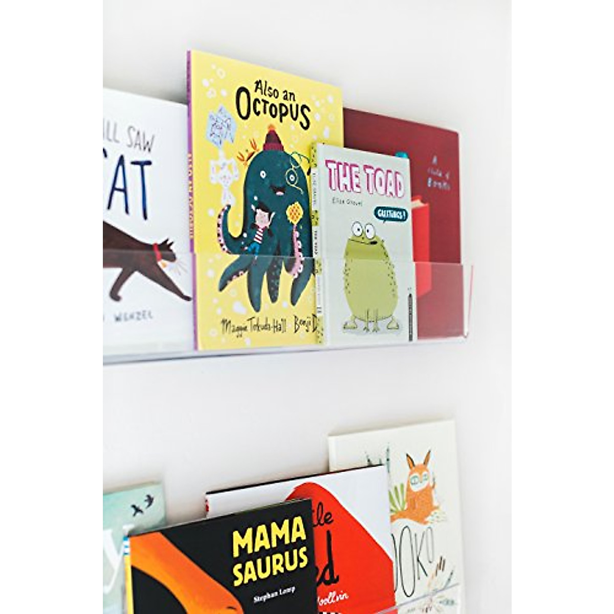 Peekaboo Clear Acrylic Shelves (24") - Set of 2