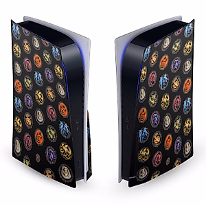 Head Case Designs Officially Licensed Anne Stokes Pattern of Dragons Dragons of The Sabbats Vinyl Faceplate Sticker Gaming Skin Decal Cover Compatible with Sony Playstation 5 PS5 Disc Edition Console