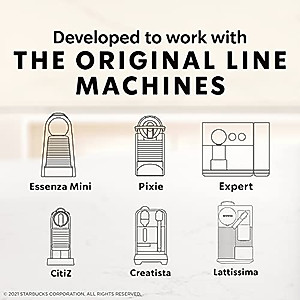 Starbucks by Nespresso, Intense Variety Pack (50-count single serve capsules, 10 of each flavor, compatible with Nespresso Original Line System)