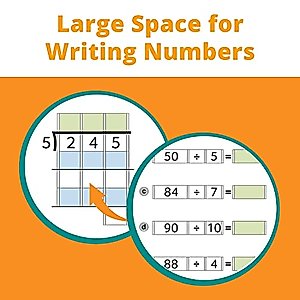 Channie’s One Page a Day Level 2 Division Workbook, Educational Math Activity Book for Kids, Ideal for 3rd to 5th Grade, 50 Pages of Level 2 Divisions for Daily Practice with Answer Sheets Included