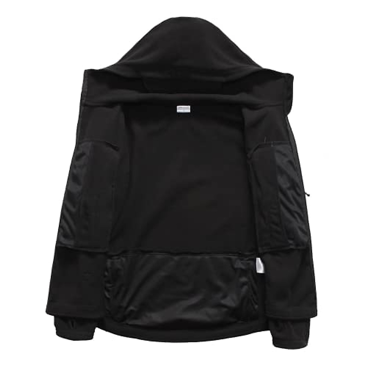 MAGCOMSEN Hoodies for Men Fleece Lined Tactical Jackets Mens Fleece Jackets Work Jacket Snow Jacket Outdoor Black L