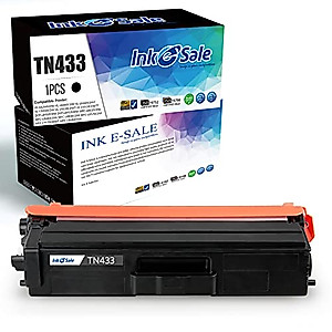 INK E-SALE Compatible Toner Cartridge Replacement for Brother TN433 TN431 (Black, 1-Pack), for use with Brother HL-L8260CDW HL-L9310CDW DCP-L8410CDW MFC-L8610CDW MFC-L8690CDW DCP-L8410CDW Printer