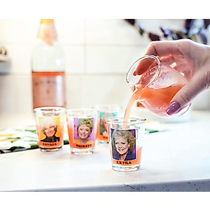 The Golden Girls "Thirsty Salty Extra Savage" 1.5-Ounce Mini Glasses | Set Of 4