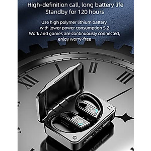 KEMBO B01 Wireless Earbuds Earhooks AI Intelligent Noise Cancelling Earbuds Built-in Mic Waterproof Bluetooth Headphone Touch Control High Sound Quality Over-Earbuds for Android iPhone Apple Samsung