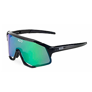 KOO Demos Sunglasses I Performance Eyewear for Road, MTB Cyclists & Cyclocross Sports - Black Green