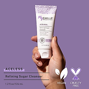 MyCHELLE Dermaceuticals Refining Sugar Cleanser, 2.3 Fl Oz - Skin & Facial Cleanser with Matrixyl Peptide & Cane Sugar to Soften, Smooth & Help to Reduce the Appearance of Fine Lines and Wrinkles