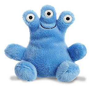 Aurora® Adorable Palm Pals™ Zeke Monster™ Stuffed Animal - Pocket-Sized Fun - On-The-Go Play - Blue 5 Inches