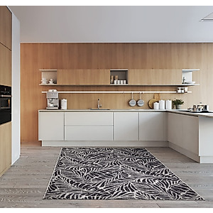 Keen Home Design Modern Outdoor Rug - 8x10 Textured Washable Indoor/Outdoor Rug for Patio, Kitchen, Balcony, Beach, Garden, Deck and Porch. Size: 7'9" x 10'2"