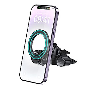 Amicus Magnetic CD Slot Phone Mount, Compatible for Magsafe, CD Player Cell Phone Holder with Strong Magnet, Car Phone Mount Compatible with iPhone 14 13 12 Pro Max All Phones