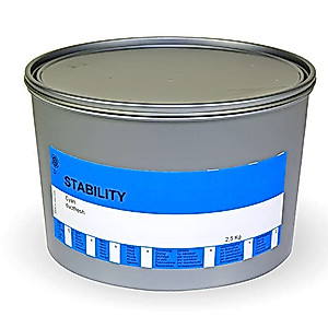 CMYK Offset Ink – 2.5kg (5.5 lb) Each - Free Ink Mixing Knife Set, German Offset Inks - Cyan, Magenta, Yellow and Black Inks (Cyan)