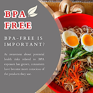 Ramen Bowl Set of 4 32 OZ with Large Melamine Bowls Spoons Complete Dinnerware Set with Chopsticks long-lasting Japanese style, Attractive handcrafted, Soup Bowls