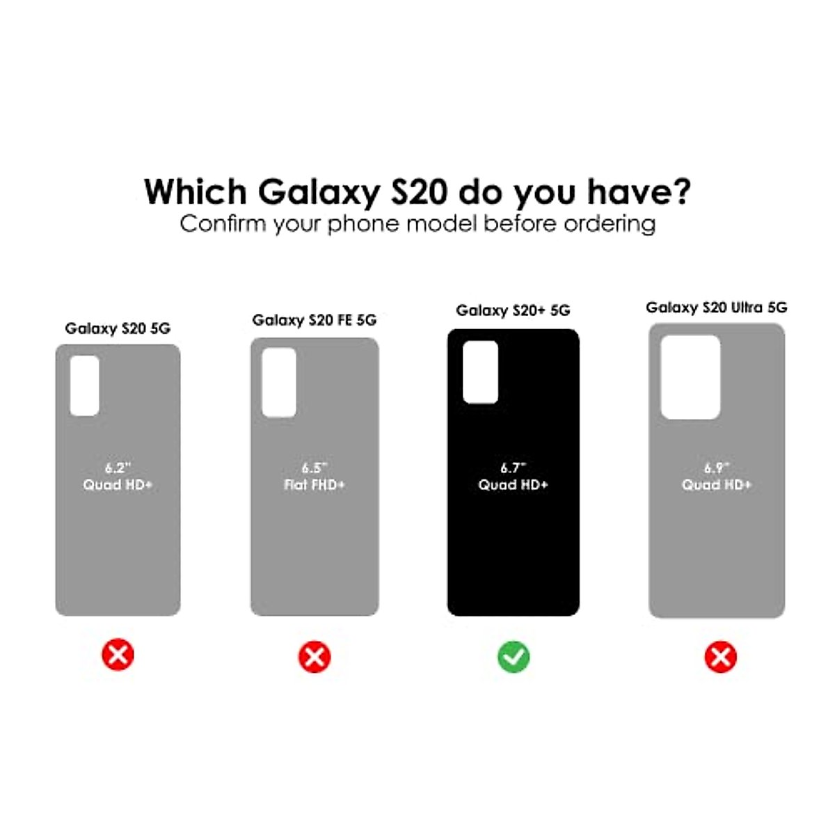 OTTERBOX SYMMETRY CLEAR SERIES Case for Galaxy S20+/Galaxy S20+ 5G (ONLY - Not compatible with any other Galaxy S20 models) - CLEAR