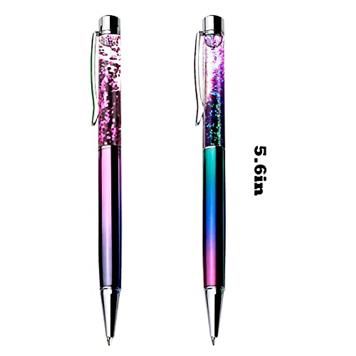 Abhay Liquid Sand Glitter Pen Metal Ballpoint Pens Metal Ball Pens Floating Glitter Dynamic Liquid Sand Pen for Office Supplies