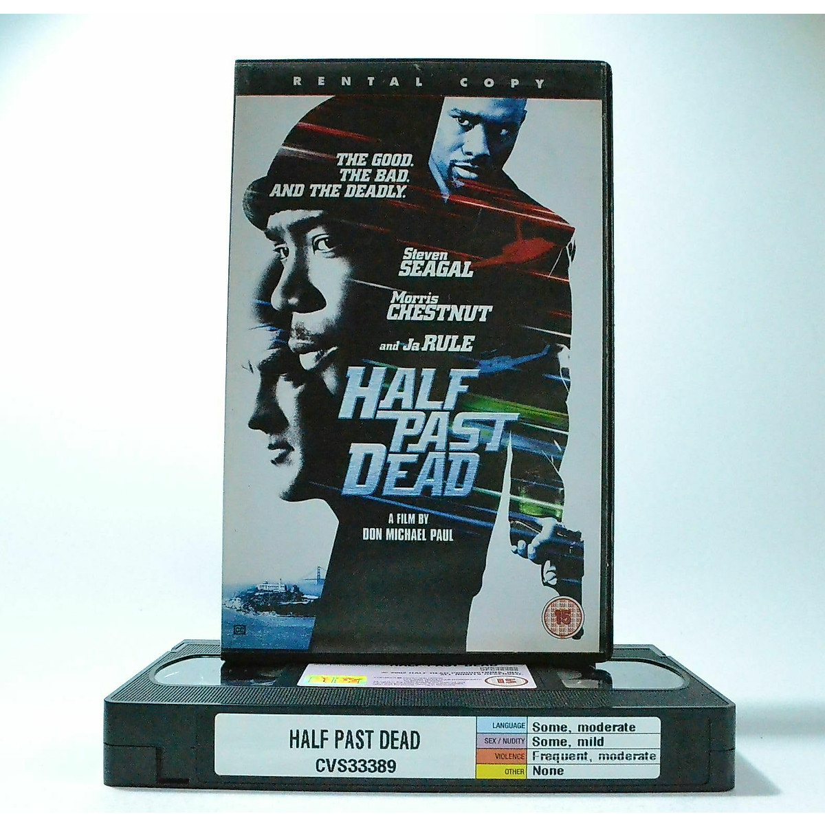 Half Past Dead: Action (2002) - Large Box - Ex-Rental - Steven Seagal - Pal VHS