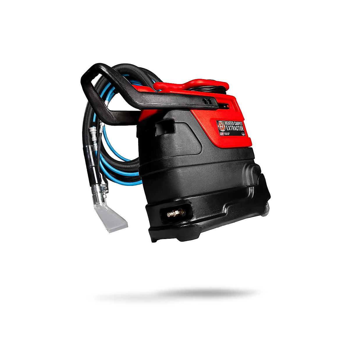 Adam's Polishes Heated Carpet Extractor - Powerful 200 Degree Spot and Upholstery Cleaner, Clear Head Hand Tool, 15 Foot Hose, Easy Dirt and Spot Removal for Vehicles