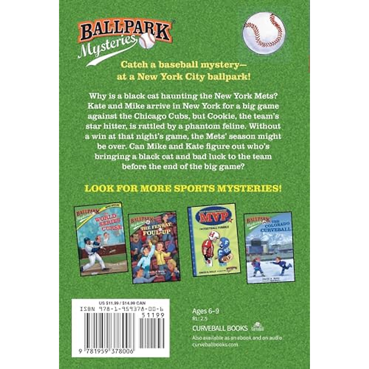 Ballpark Mysteries #19: The Black Cat Change-Up