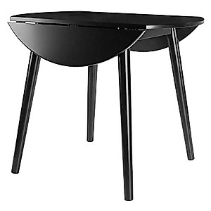 Winsome Moreno Dining Table, Black 35.43x35.43x28.94