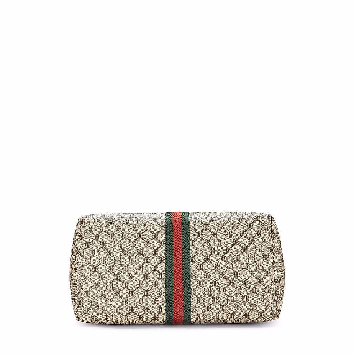 Balenciaga, Pre-Loved Balenciaga x Gucci Beige Coated Canvas Hacker Graffiti Tote Large, Brown