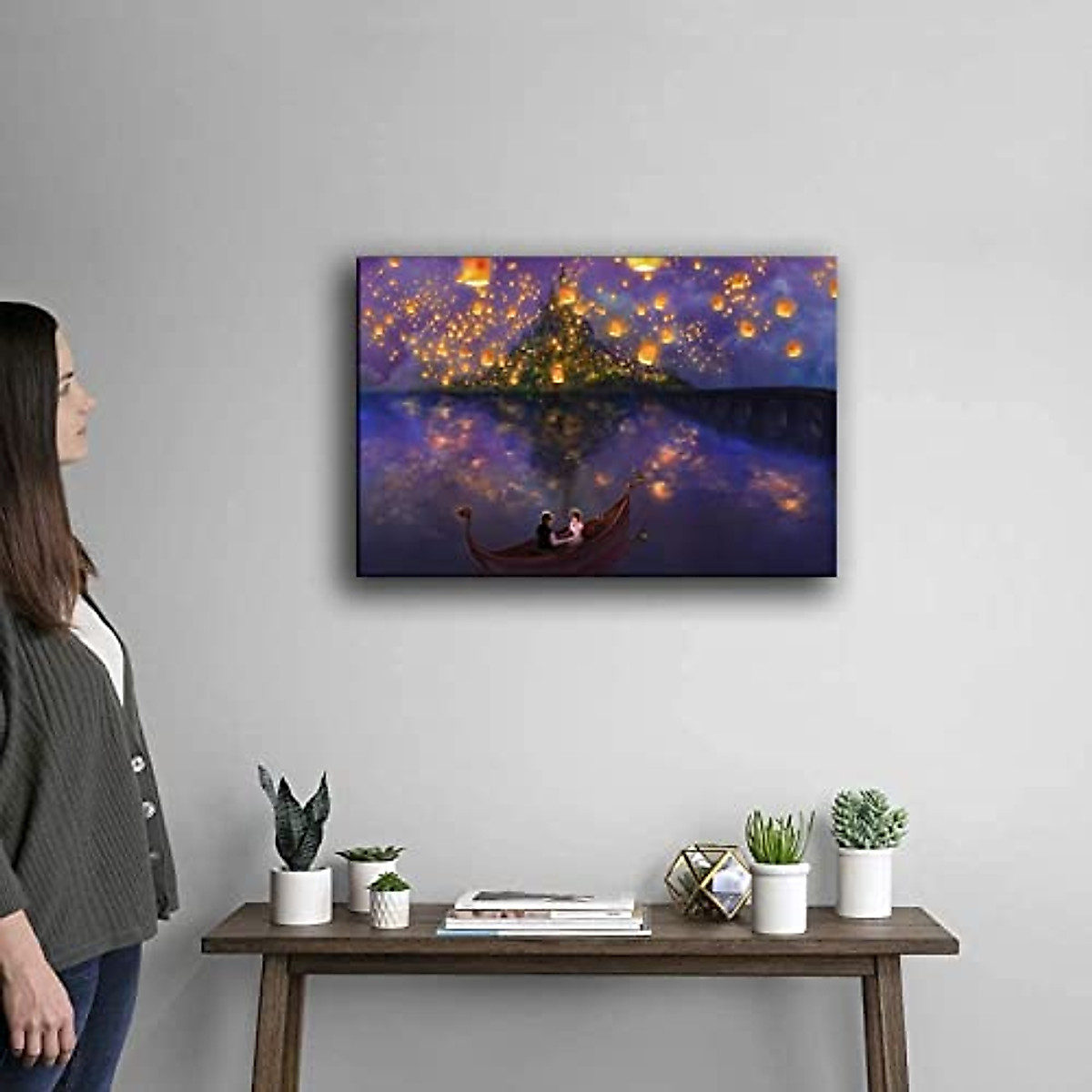 RIP Fairy Tale Castle Canvas Art Poster and Wall Art Picture Print Modern Family Bedroom Decor Posters 08x12inch(20x30cm)