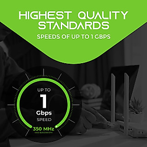 GearIT 20-Pack, Cat5e Ethernet Patch Cable 3 Feet - Snagless RJ45 Computer LAN Network Cord, Blue