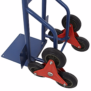 Heavy Duty Hand Truck Foldable Dolly Cart 440lbs Weight Capacity Lugages Goods Stair Transport Moving Handling Dolly Warehouse Appliance Cart Blue
