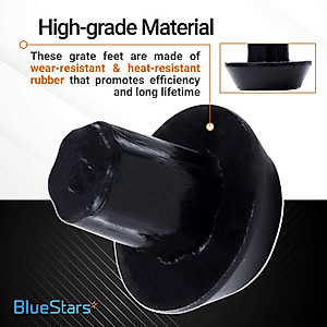 Ultra Durable WB2K101 Range Burner Grate Rubber Feet Kit Replacement by Blue Stars - Exact Fit for GE Kenmore Hotpoint Burner Grate - Replaces WB02K0101 247410 AP2622260 PS241358 - Pack of 20