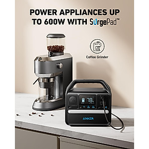 Anker 521 Portable Power Station Upgraded with LiFePO4 Battery, 256Wh 6-Port PowerHouse, 300W (Peak 600W) Solar Generator with Anker Carrying Case Bag(S), 2 AC Outlets, 60W USB-C PD Output, Outdoor