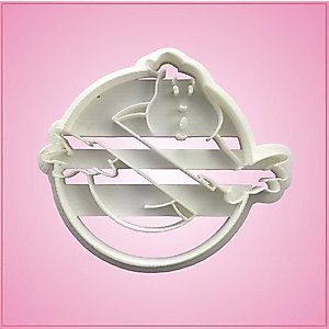 Embossed Ghostbuster Cookie Cutter 3-1/4 inches Tall, 3-3/4 inches Wide