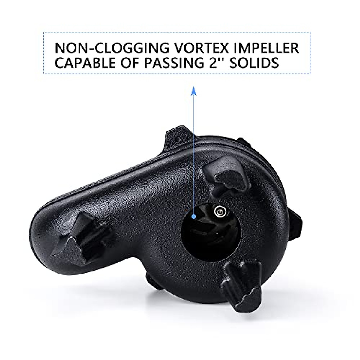 RainBro 1/2 HP Cast Iron Submersible Sewage Pump With 10 ft. Piggy Back Tether Float Switch, Model# CSE050