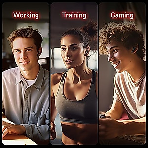 V1 Gaming Earbuds, 15ms Low Latency with 2.4Ghz Dongle, 3D Stereo Sound, Bluetooth 5.4, IPX4 Wireless Earbuds with Noise Cancelling Mic for PC, PS5, PS4, Switch, VR