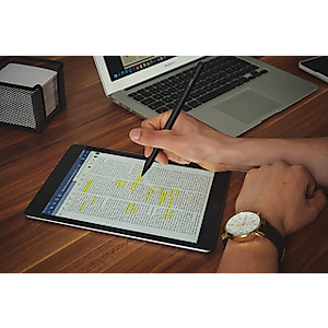 Stylus Pen for iPad Pencil with Palm Rejection Magnetic Attachment Active Pencil with Tilt Sensitivity Digital Pencil (ID716 Black)