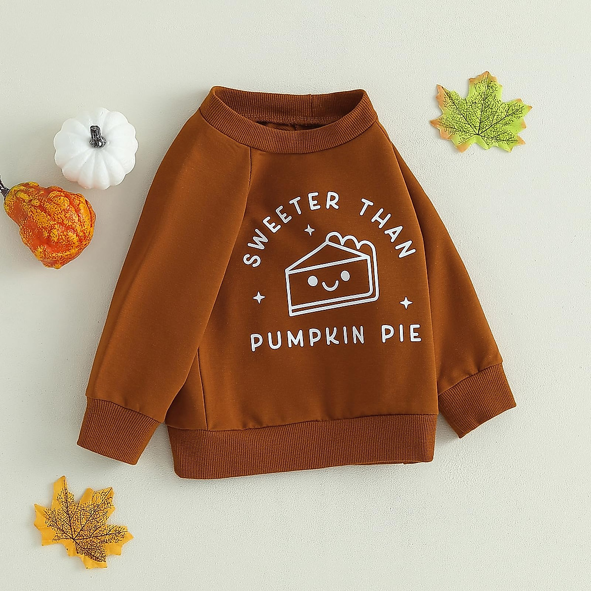 BULINGNA Toddler Baby Girl Boy Thanksgiving Sweatshirt Pumpkin Letters Print Long Sleeve Pullover Tops Fall Outfit (A, 18-24 Months)