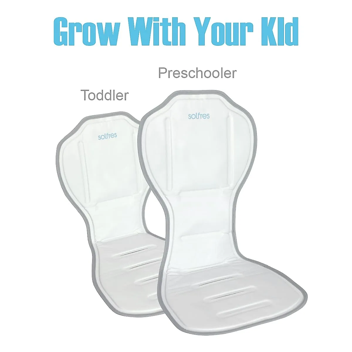 Solfres Hydro Gel Car Seat Cooler Mat for Baby. No Refrigeration Needed. Carseat and Stroller Cooling Pad Cushion Liner with Breathable 3D Mesh Anti-Slip Back. for Kids Toddlers 12-48 Months