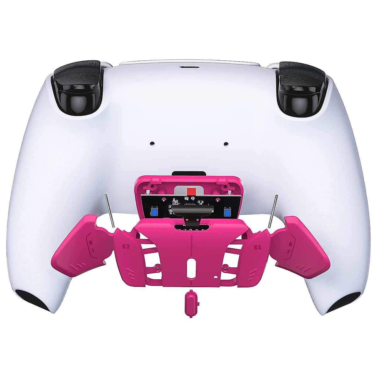 Turn RISE to RISE4 Kit – Redesigned Nova Pink K1 K2 K3 K4 Back Buttons Housing & Remap PCB Board for PS5 Controller eXtremeRate RISE & RISE4 Remap kit - Other Accessories NOT Included