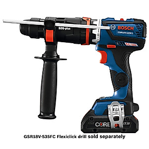 BOSCH GFA18-H SDS-plus Rotary Hammer Attachment with Side Handle,Black
