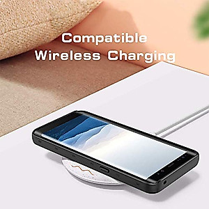 Samsung Galaxy note 8 Waterproof Case, Shockproof Dustproof Snowproof Hard Shell Full-Body Underwater Protective Box Rugged Cover and Built in Screen Protector for Galaxy note 8 (Black)