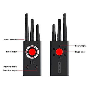 Anti Spy Detector,Hidden Camera Detectors, Bug Detector, Wireless Signal Infrared Scanner Camera Finder Tool, Bug Sweeper, Privacy Protector, for Home Office Hotel Bathroom, Gifts for Women Men