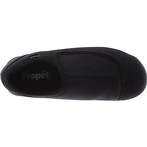 Propét Womens Cush 'N Foot Slipper, Black, 9 US