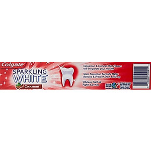 Colgate Sparkling White Whitening Toothpaste, Cinnamint - 6 ounce