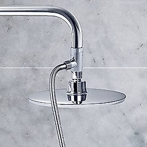 G-Promise All Metal 3 Way Diverter | Hose Fitting Tee | T Shape Adapter Connector for Angle Valve Hose | Bath Shower Arm | (Chrome)