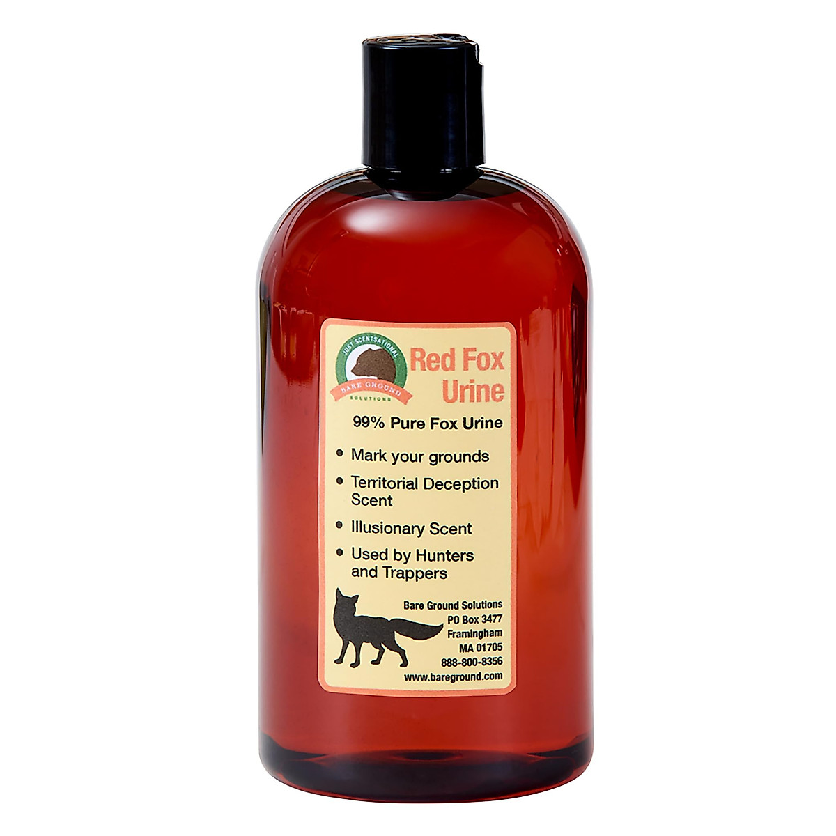 Just Scentsational FU-16 Red Fox Urine for Gardens, Hunters, and Trappers, 16 oz