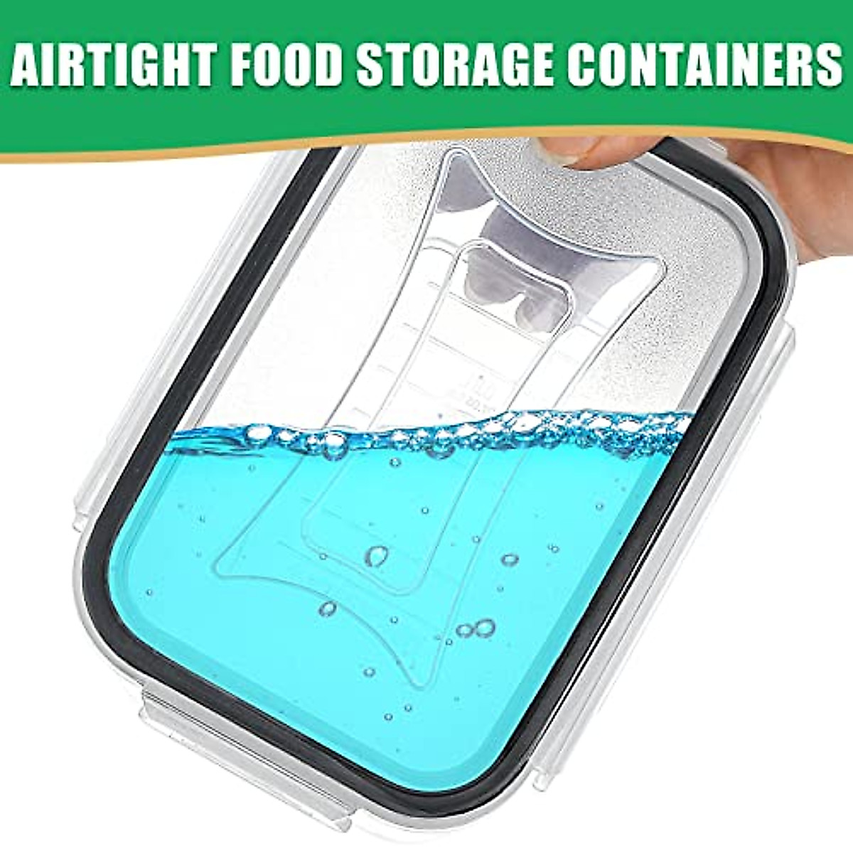 Wildone Airtight Food Storage Containers with Lids, 14PC Plastic Kitchen Storage Containers for Pantry Organization and Storage, Cereal, Flour and Sugar Containers, Include 20 Labels & Pen
