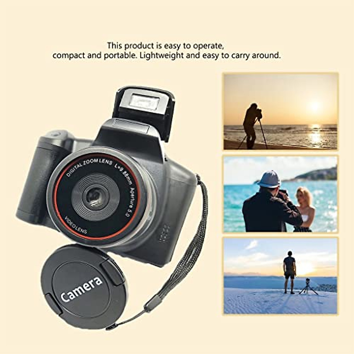 MEENE 1080P Digital Camera SLR 4X Digital Zoom 2.8 Inch Screen 3mp Maximum 12MP Resolution 720P TV Out for PC Video
