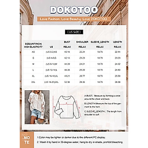 Dokotoo Sweater Women Ladies Cute Soft Thick Round Neck Solid Hollow Out Lace Crochet Autumn Cozy Long Sleeve Cable Knit Pullovers Sweaters for Women Large Gray